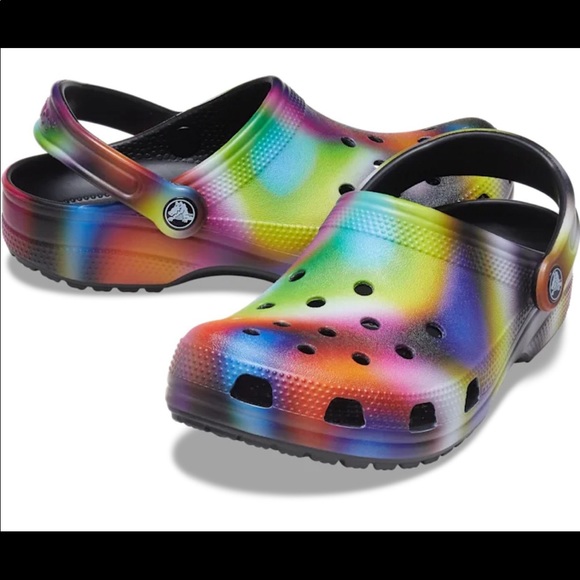 CROCS | Shoes | Crocs Classic Marble Swirl Solarized Clog | Poshmark